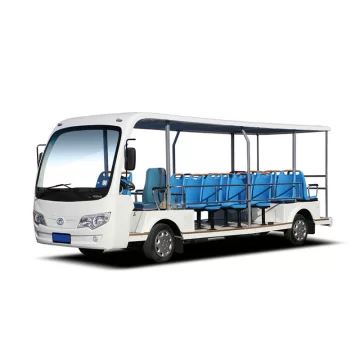 High Grade Style 23 Seats Gasoline Sightseeing Shuttle Bus