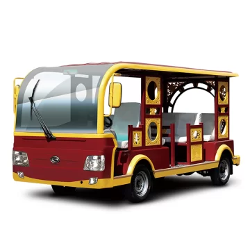 Luxury 11 Passengers Antique Style Gasoline Sightseeing Bus